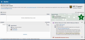 MU Connect Dashboard // MU Connect