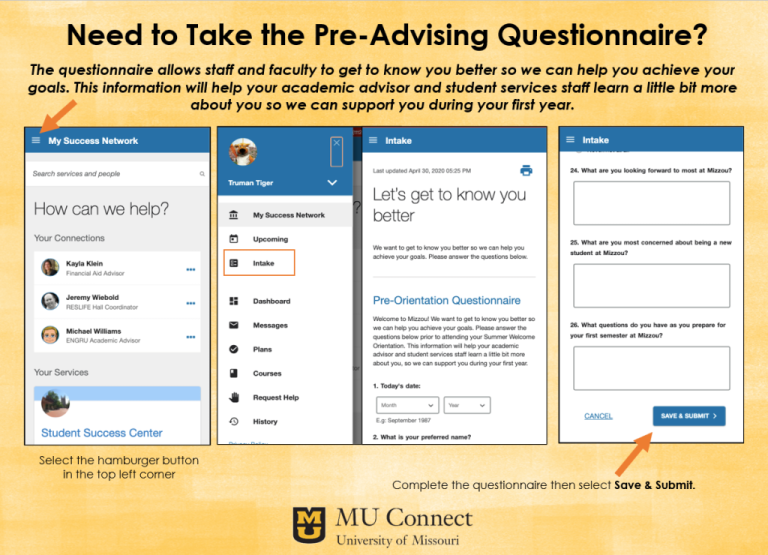 For Students // MU Connect